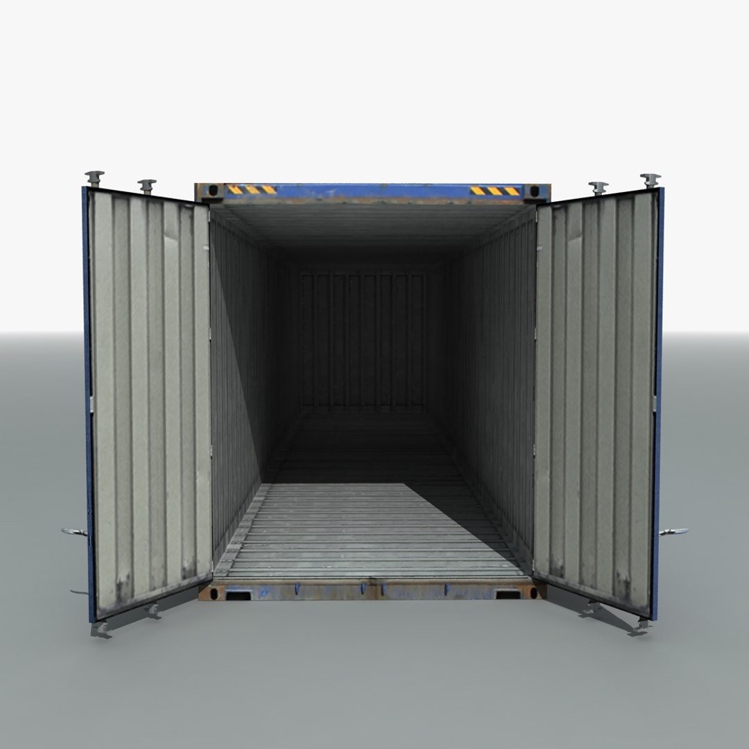 cargo shipping containers 3d max