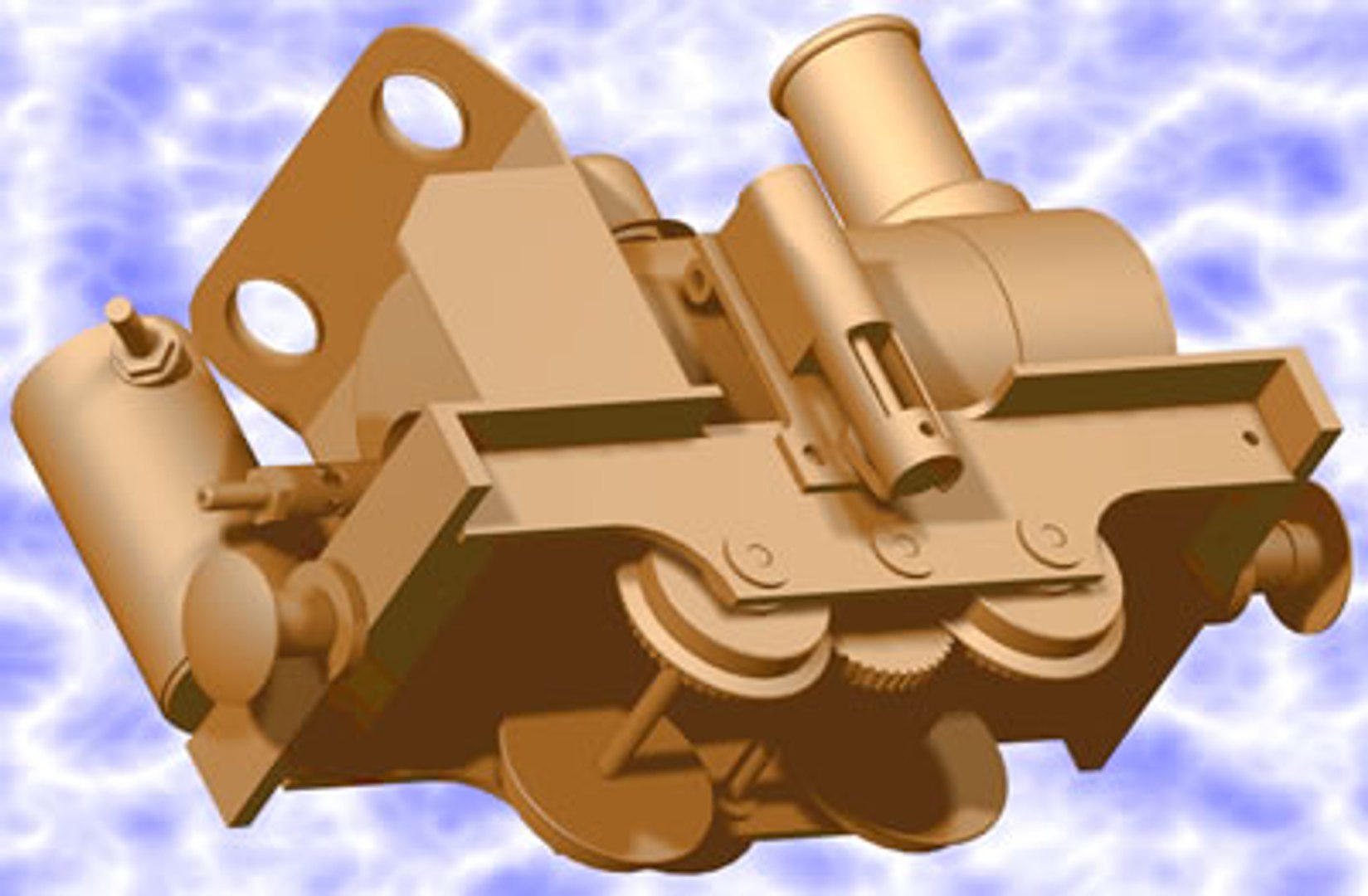 Steam Train Engine 3d 3ds