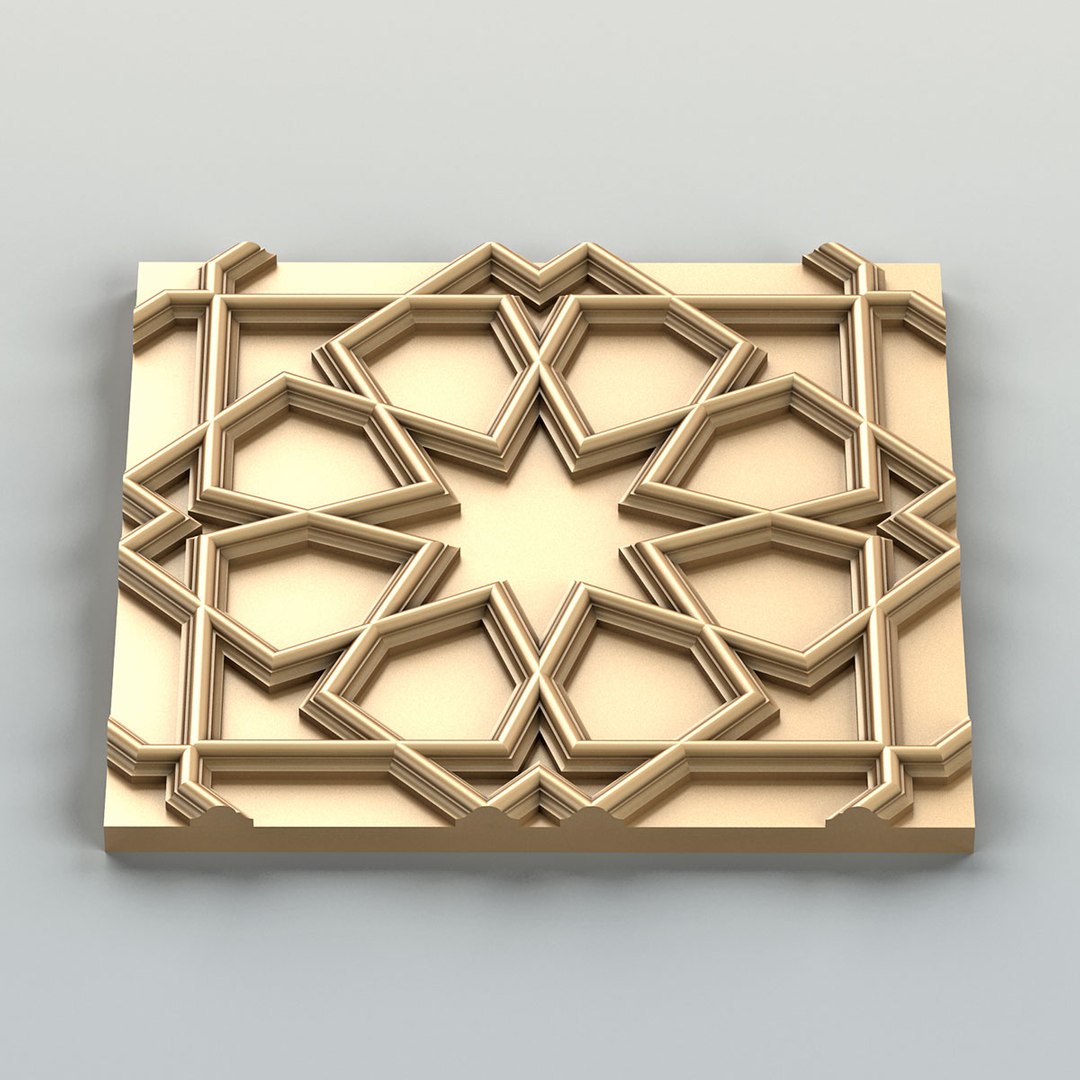 3D Wall Panel 032 Arabic Model - TurboSquid 1974317