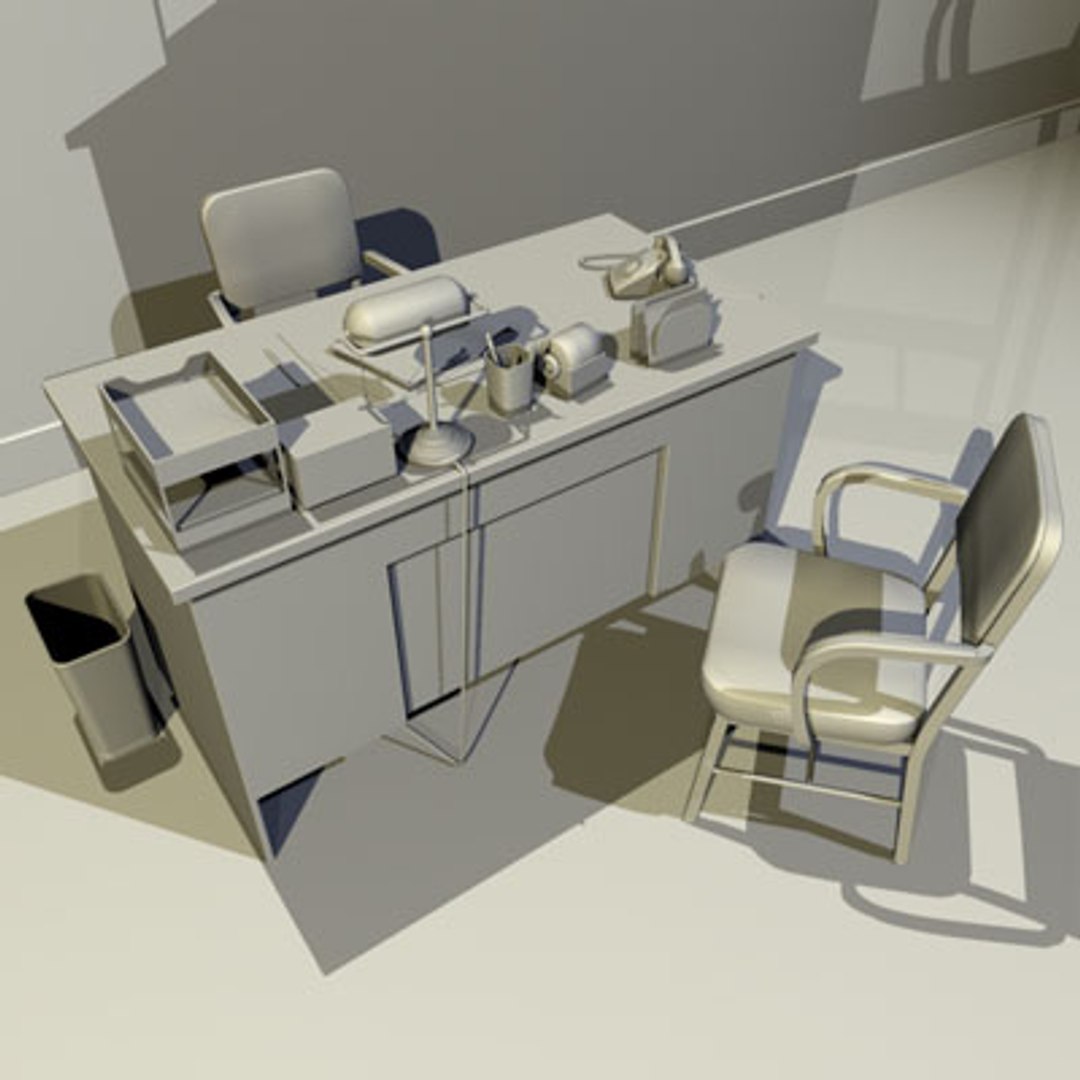 Desk Prop 01 3ds