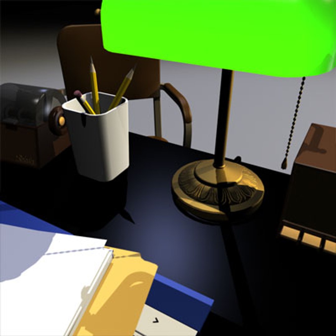Desk Prop 01 3ds