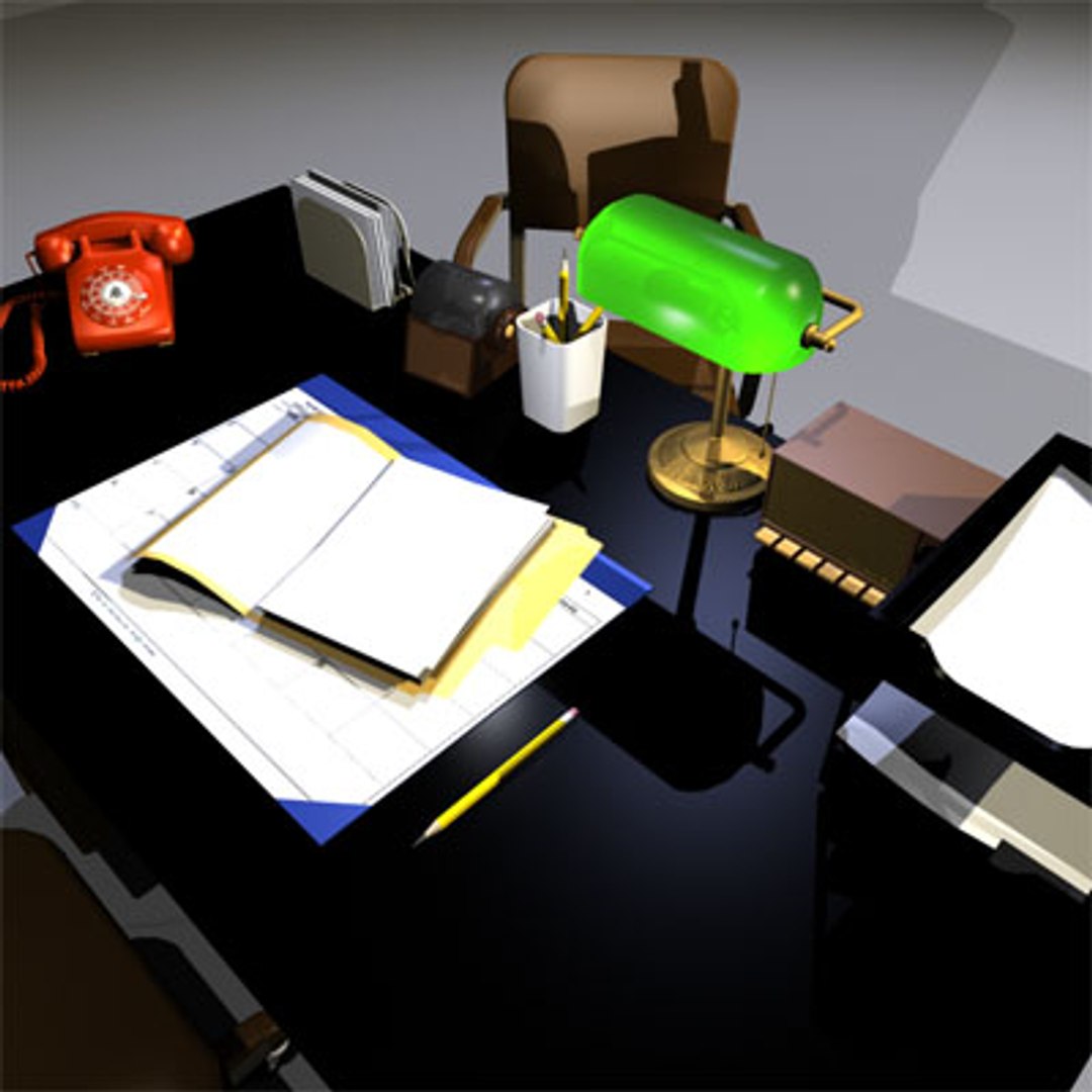 Desk Prop 01 3ds