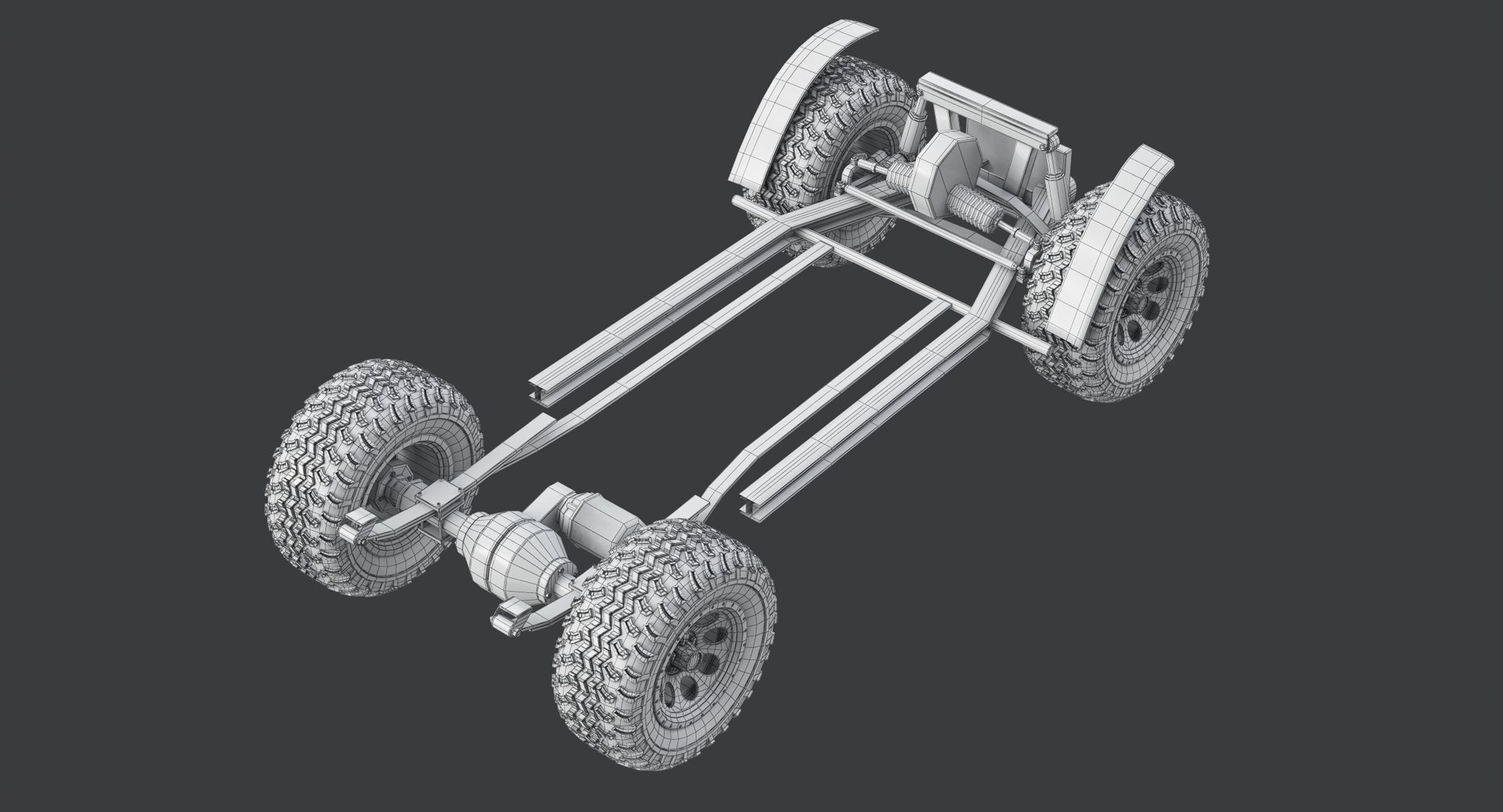 Golf car chassis frame 3D - TurboSquid 1149481