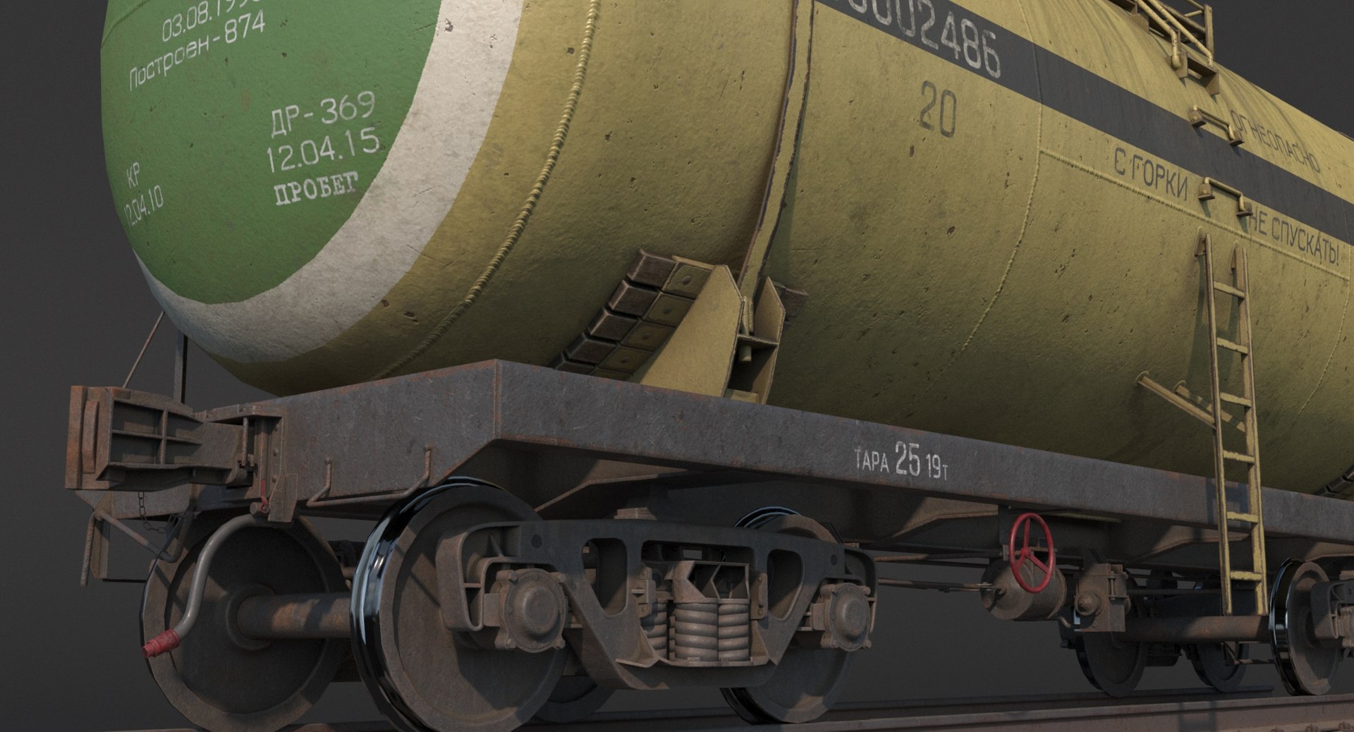Ready pbr railroad tank 3D model - TurboSquid 1391117