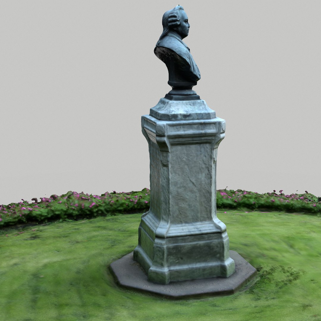 3D Lomonosov Monument Flowerbed Model - TurboSquid 1438011