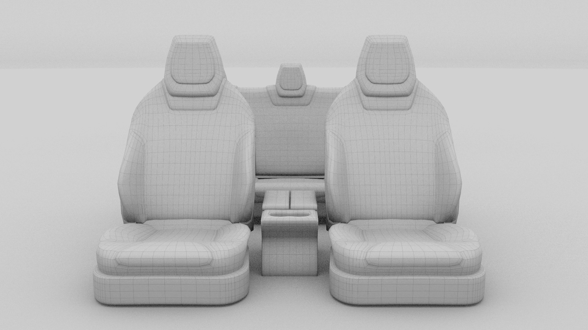 3d Tesla S Seats