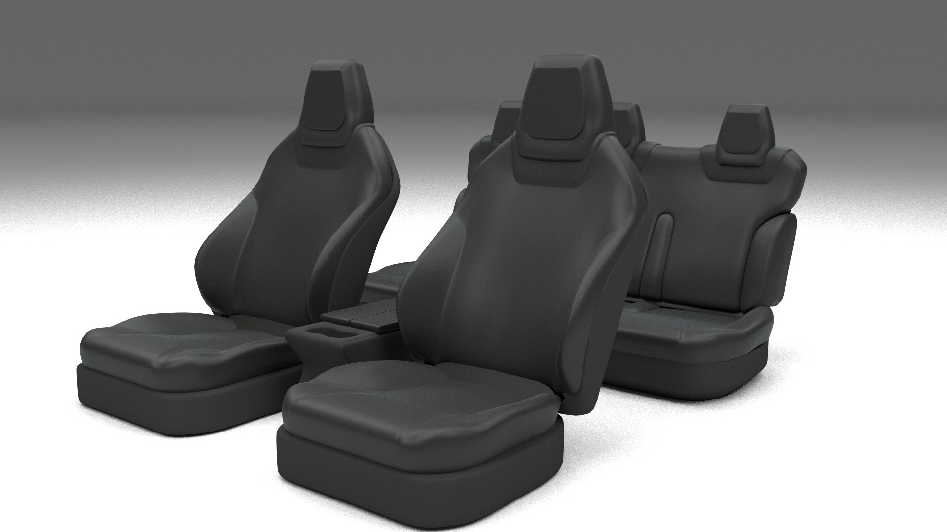 3d Tesla S Seats
