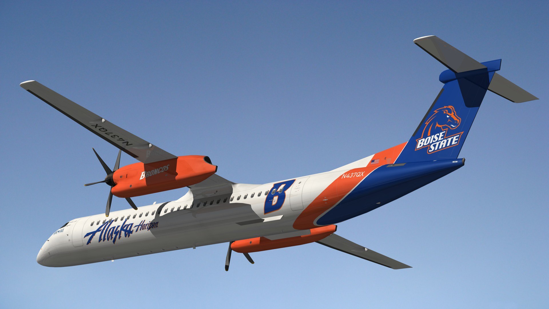 Dash 8 Horizon Air 3D Model - TurboSquid 2162585