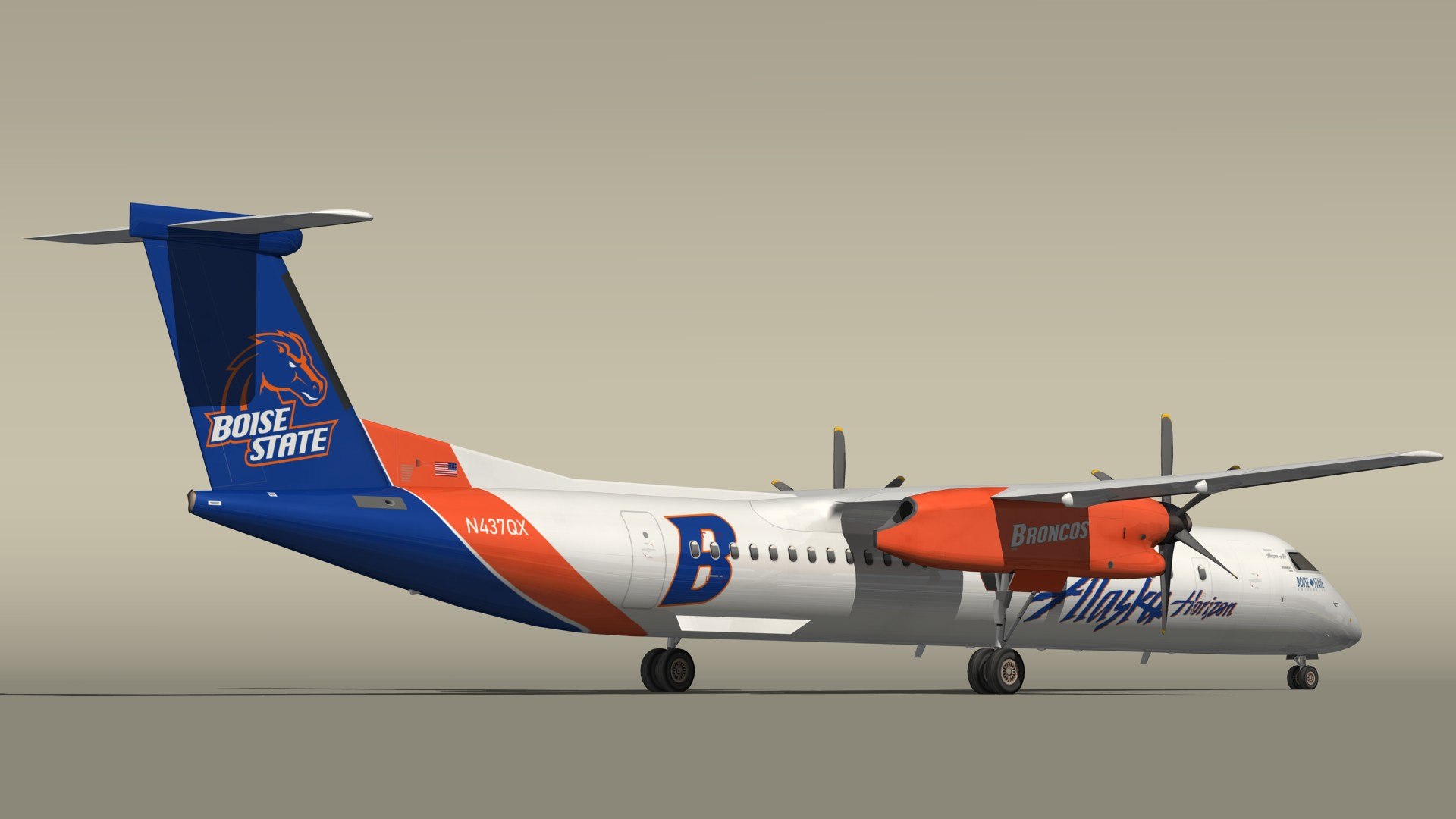 Dash 8 Horizon Air 3D Model - TurboSquid 2162585