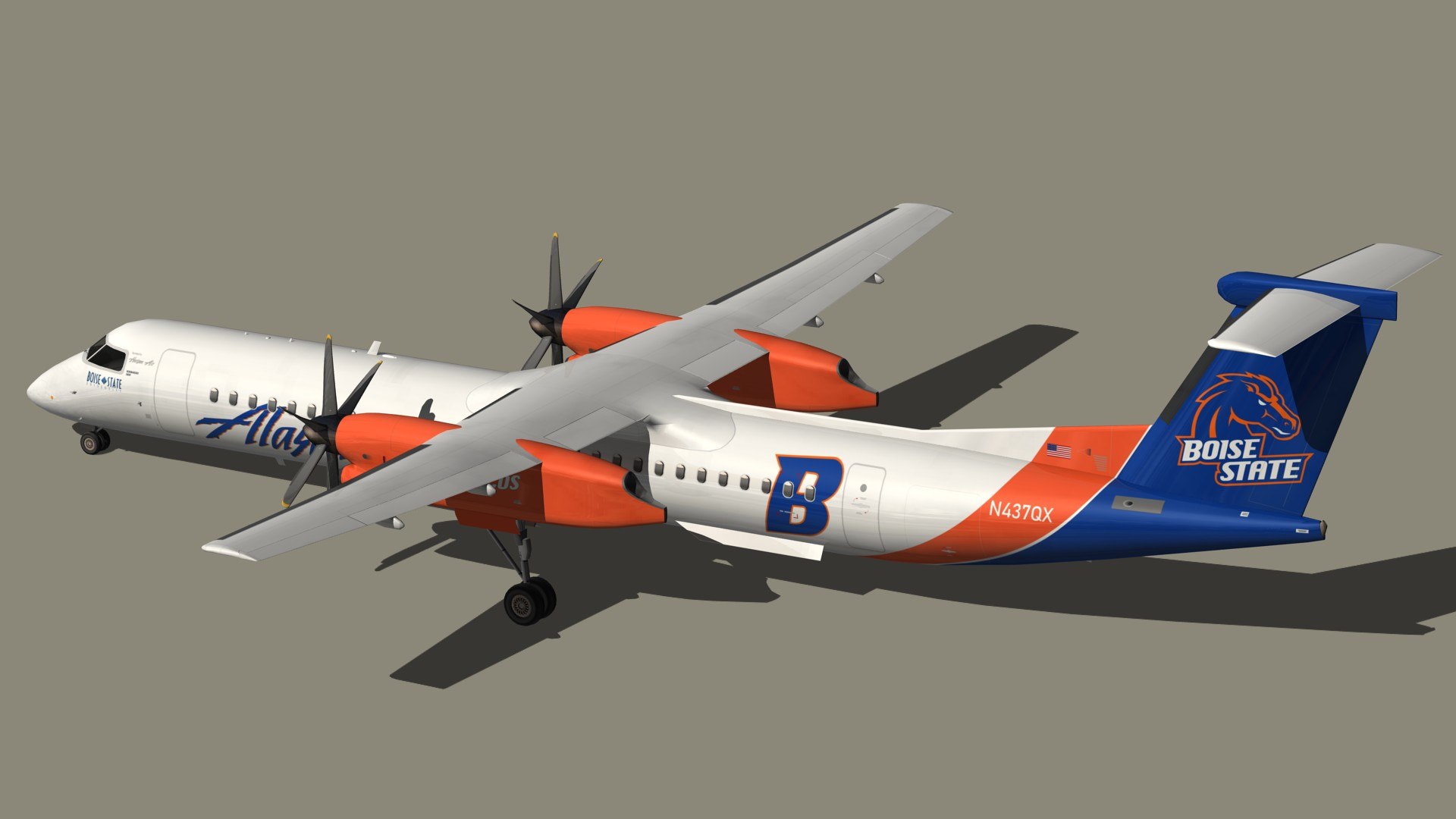 Dash 8 Horizon Air 3D Model - TurboSquid 2162585