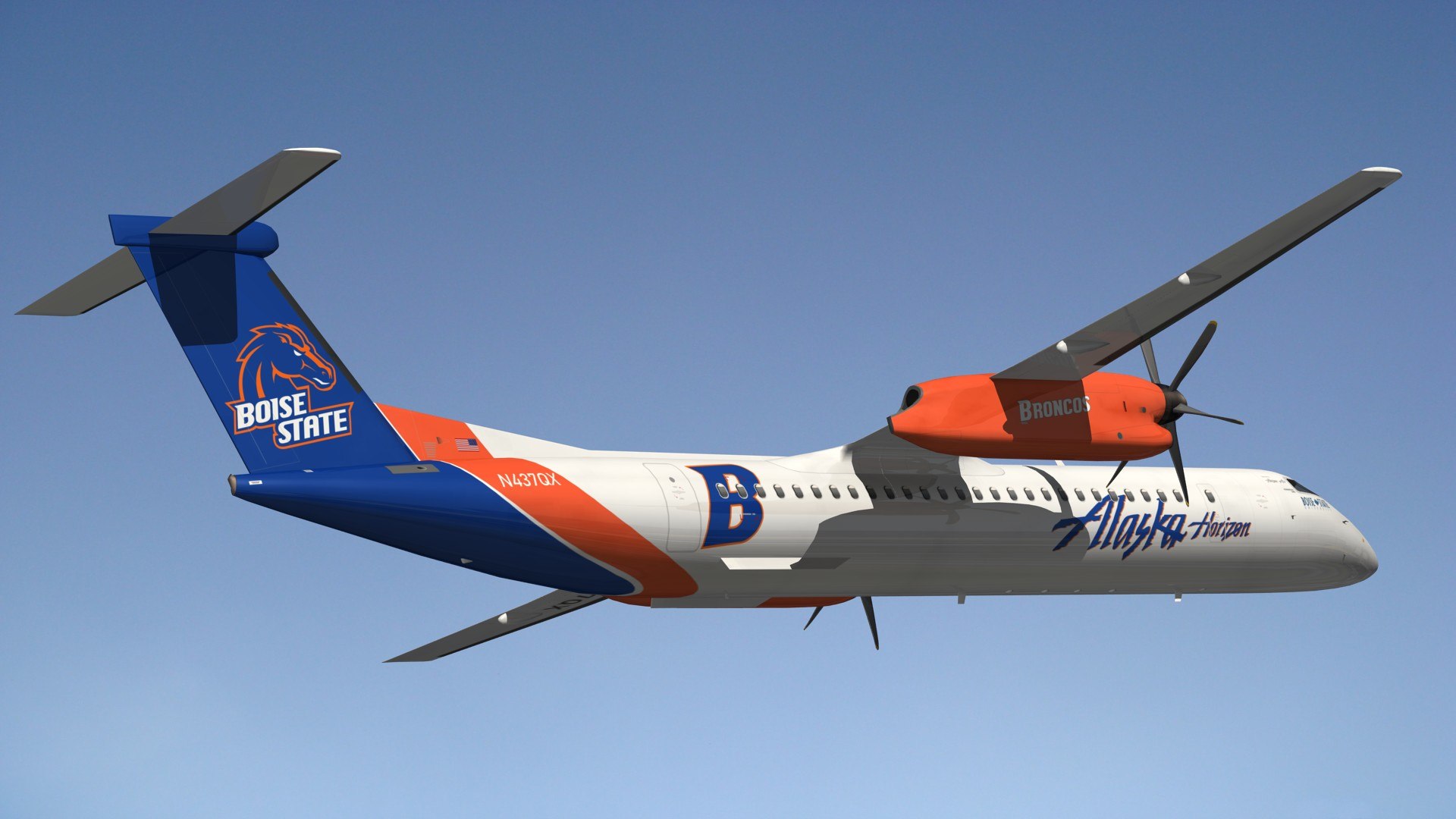 Dash 8 Horizon Air 3D Model - TurboSquid 2162585