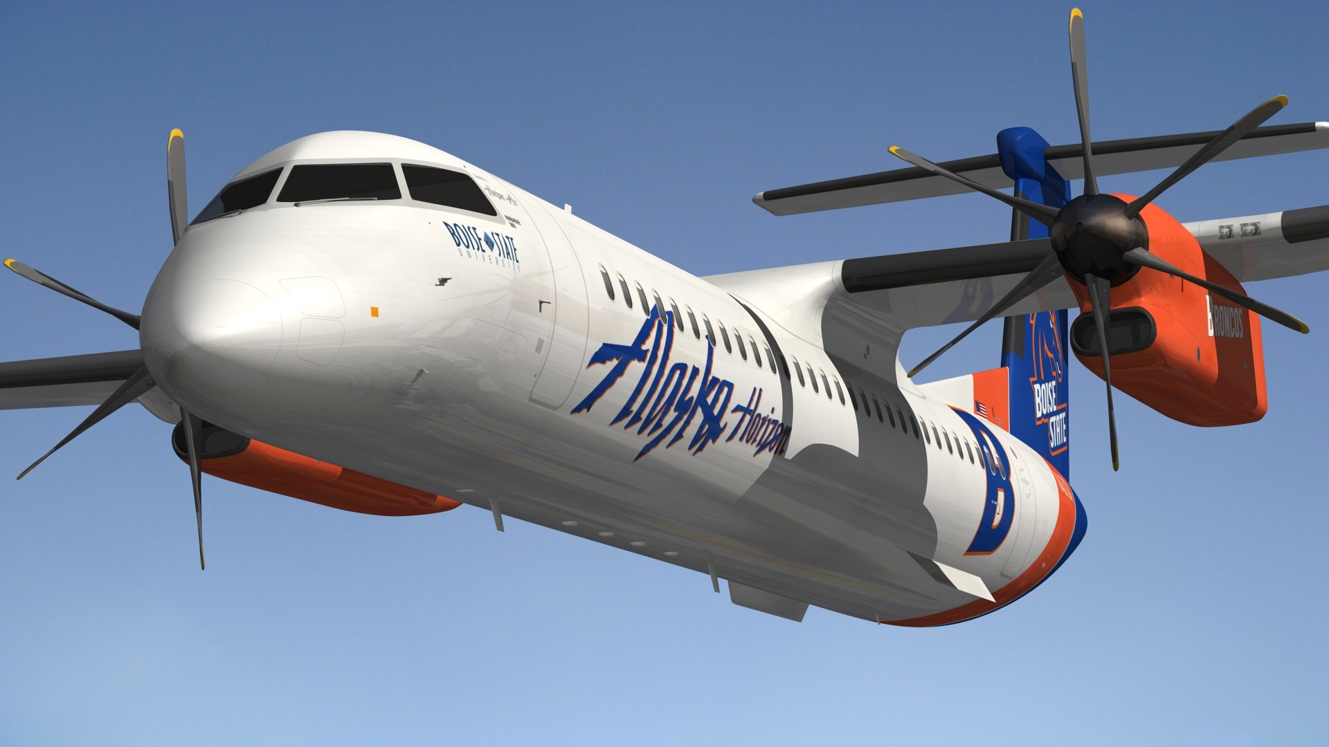 Dash 8 Horizon Air 3D Model - TurboSquid 2162585