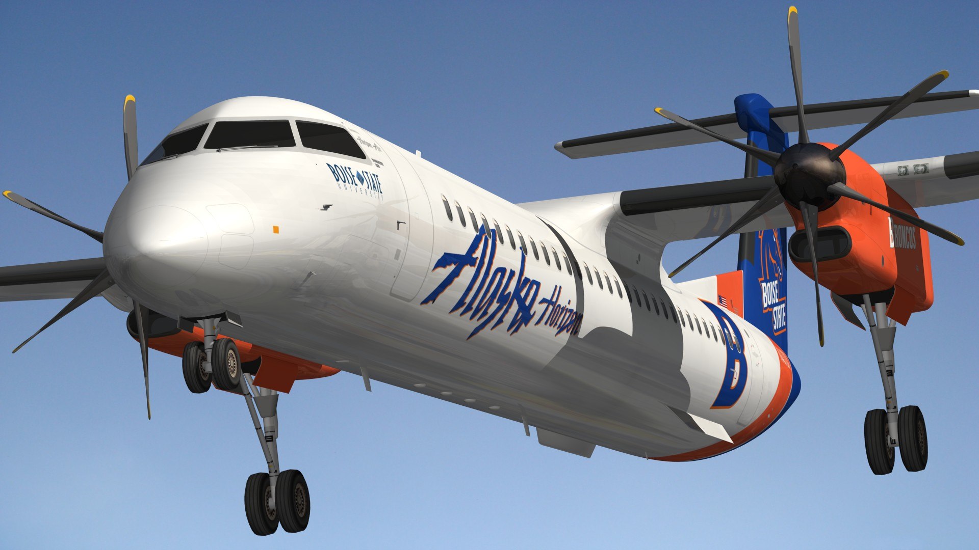 Dash 8 Horizon Air 3D Model - TurboSquid 2162585