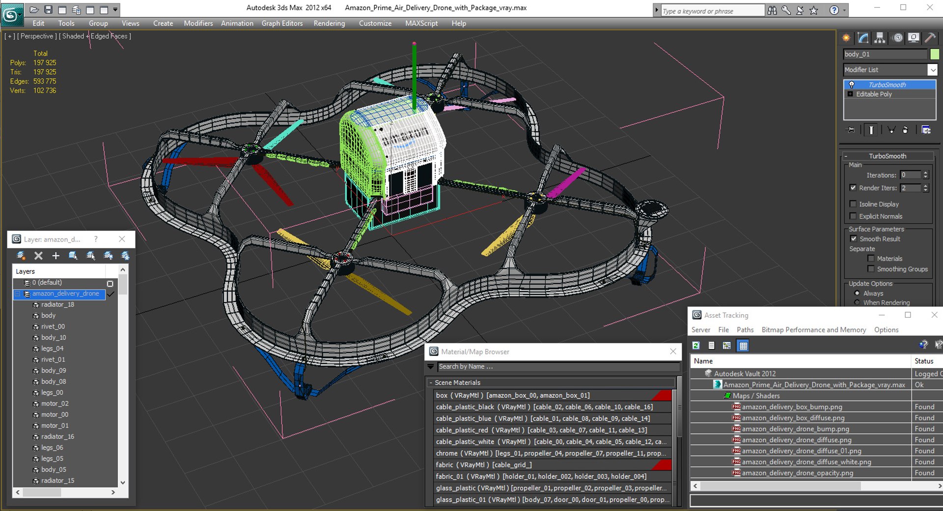 3D amazon prime air delivery model - TurboSquid 1428903