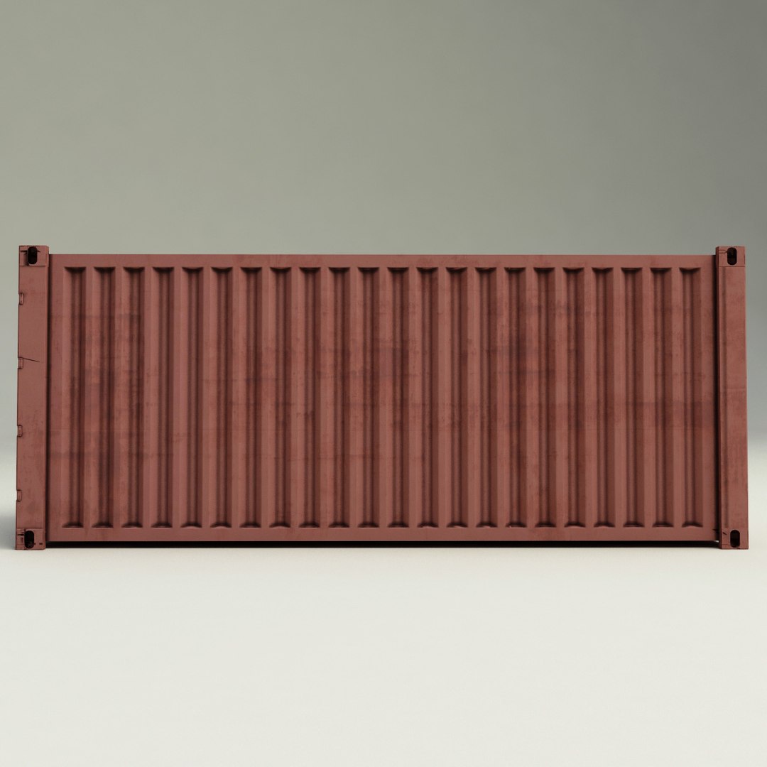 3d containers set modelled