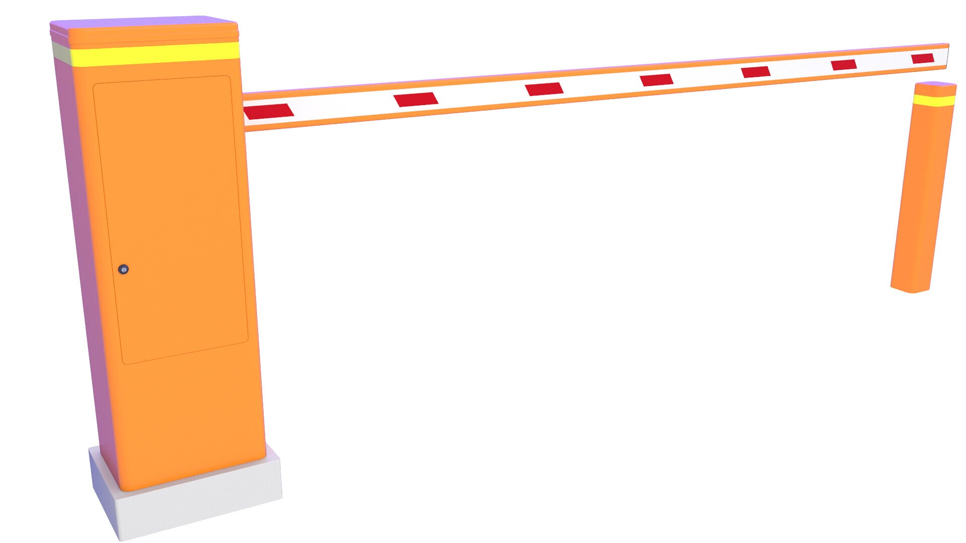 Barrier Gate 1 3D Model - TurboSquid 2257537