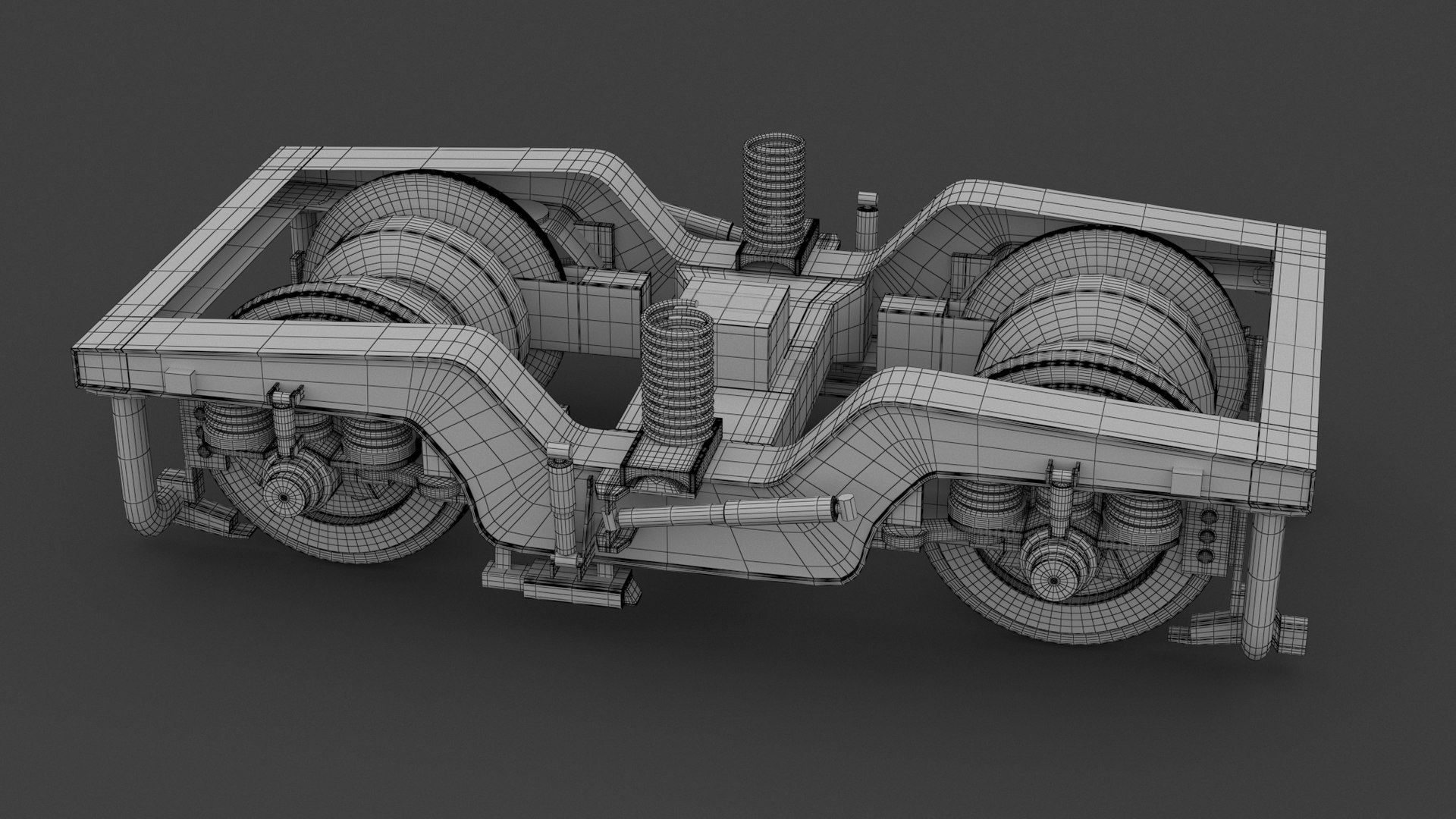 3D model Train Wheel Bogie - TurboSquid 2176877