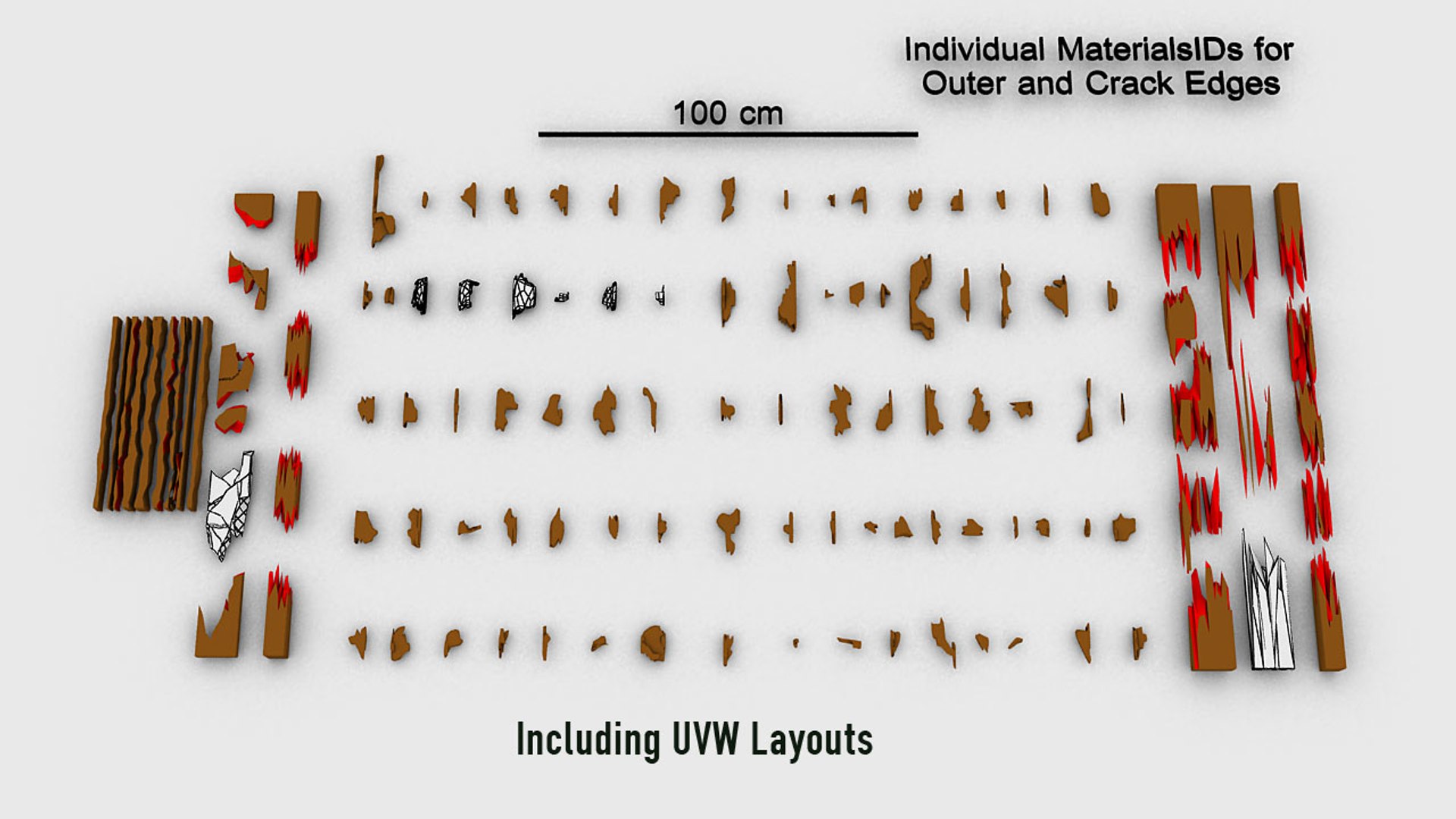 3d Model Vfx Wood Debris