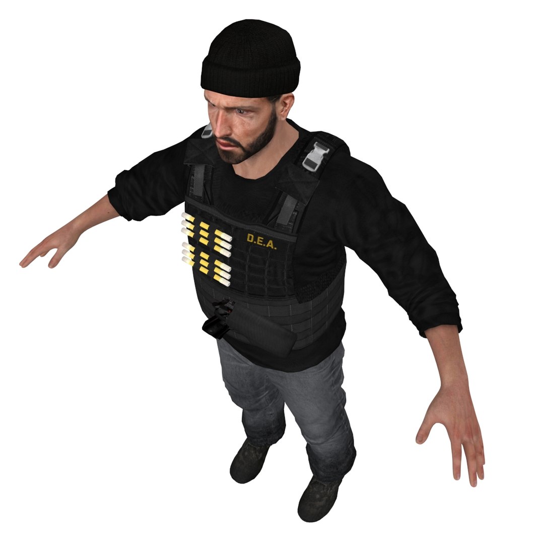 3d dea agent lods 2 model