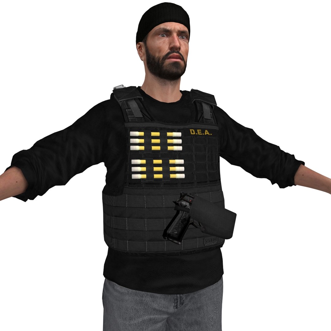 3d dea agent lods 2 model