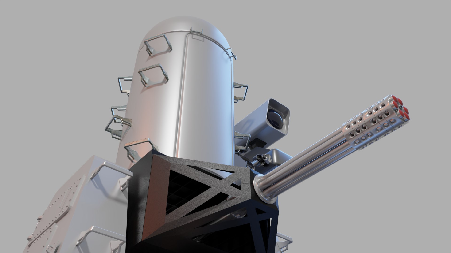 CIWS Mark 15 Phalanx Anti Missile Weapon System 3D Model - TurboSquid ...