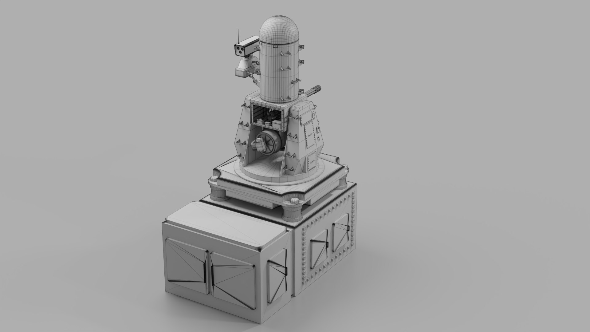 CIWS Mark 15 Phalanx Anti Missile Weapon System 3D Model - TurboSquid ...
