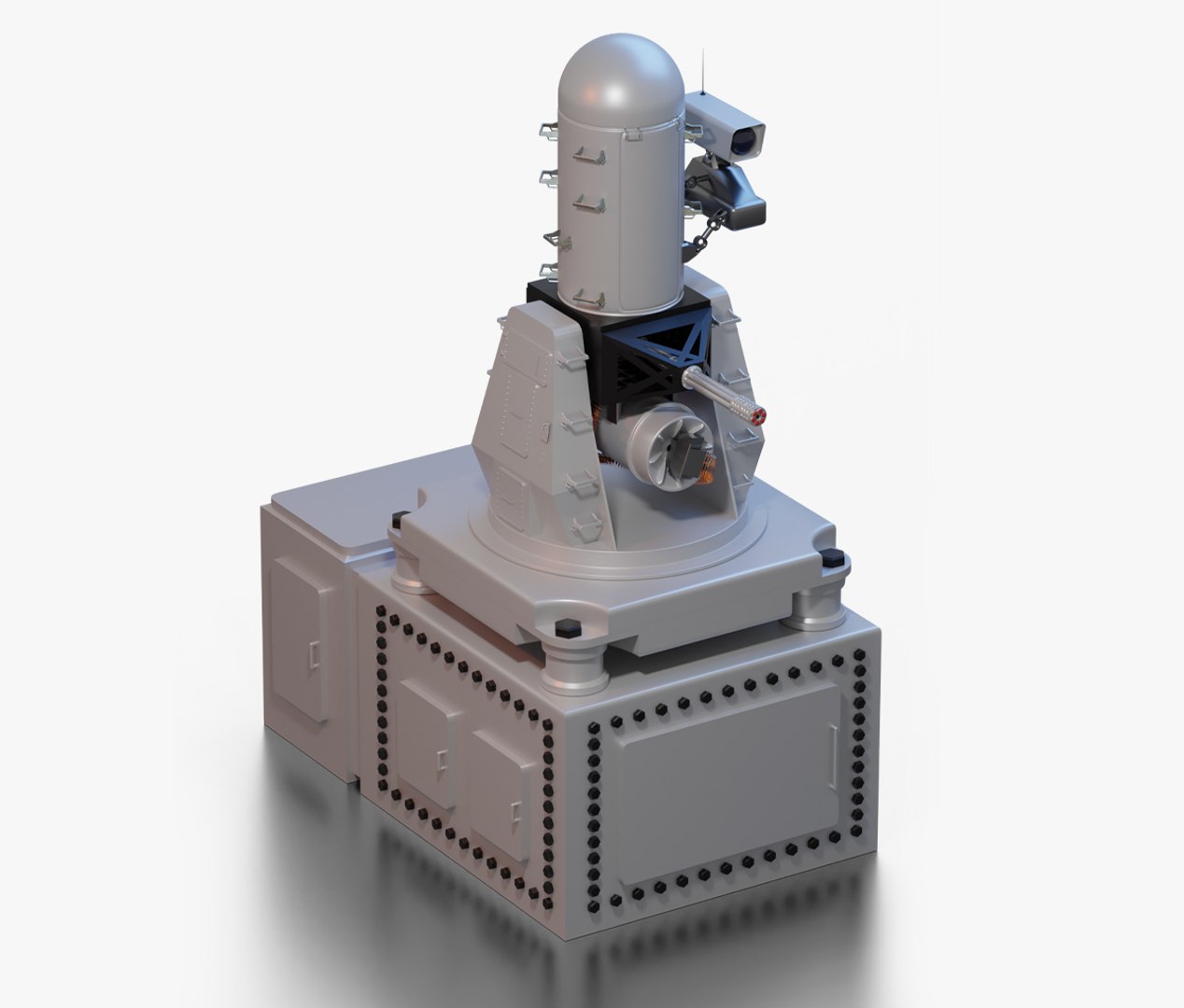 CIWS Mark 15 Phalanx Anti Missile Weapon System 3D Model - TurboSquid ...
