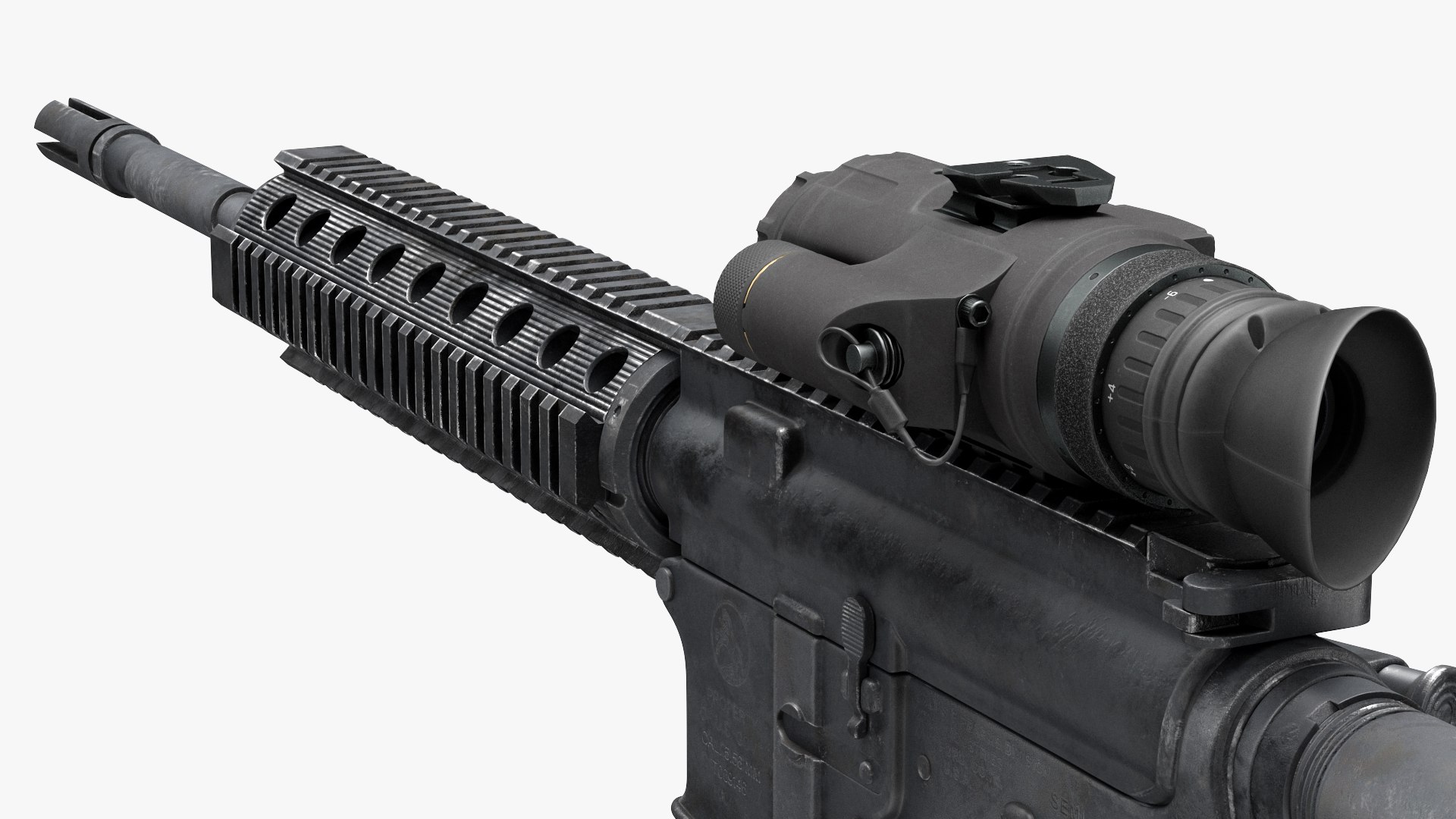 3D Model Assault Rifle Thermal Weapon - TurboSquid 1586206