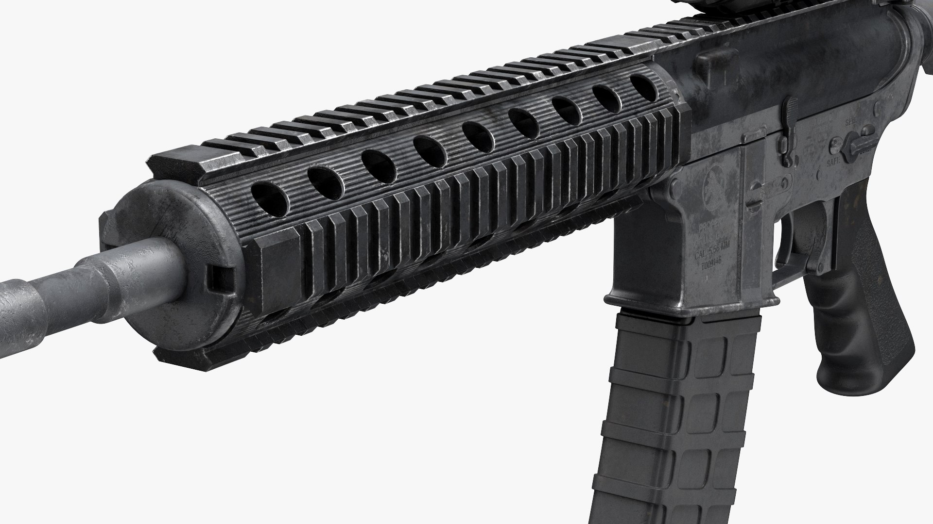 3D Model Assault Rifle Thermal Weapon - TurboSquid 1586206