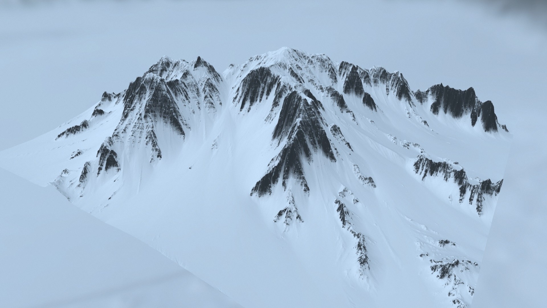 3d Obj Snow Mountain