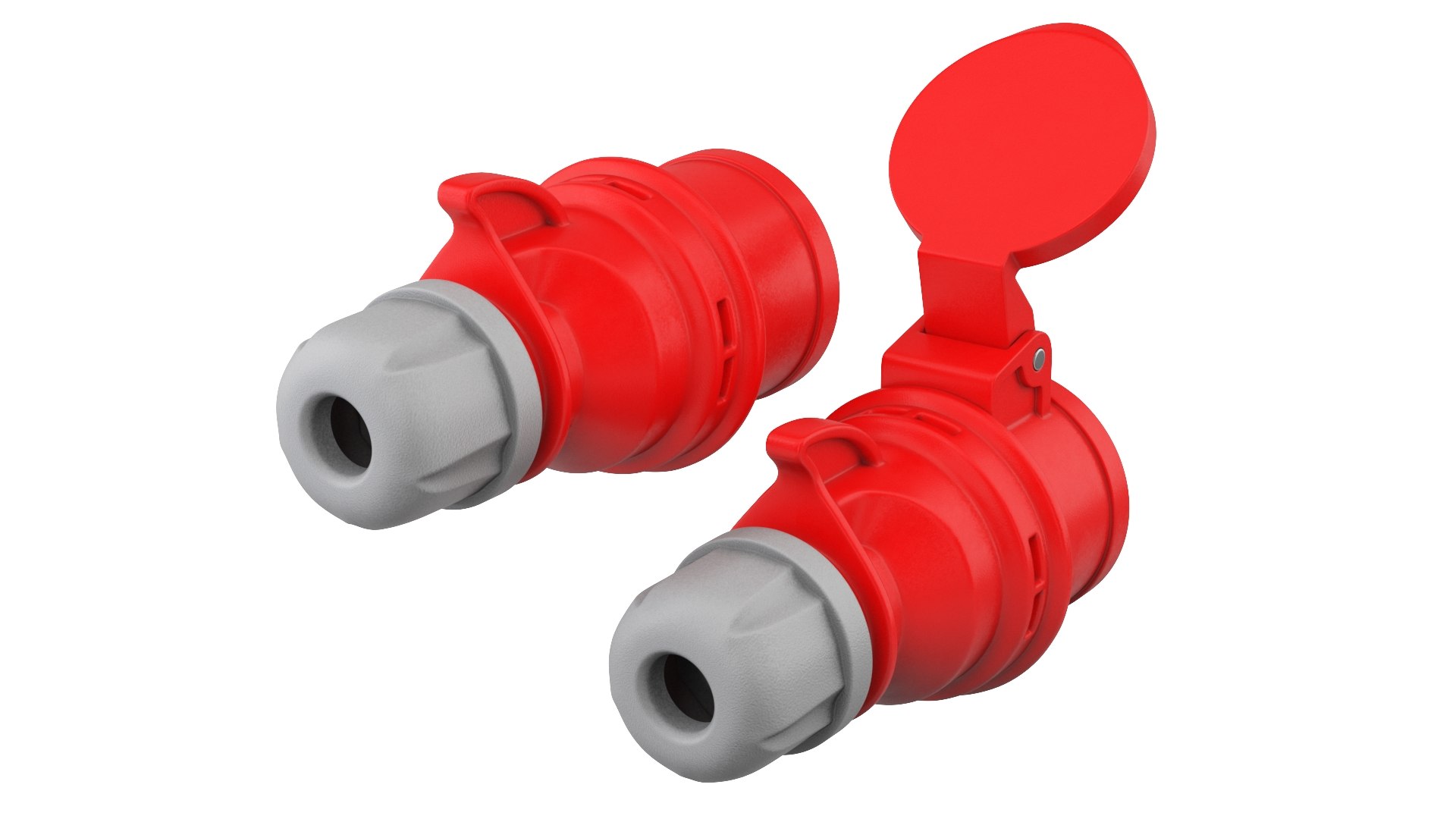 3D Three Phase Plug Model - TurboSquid 1818076