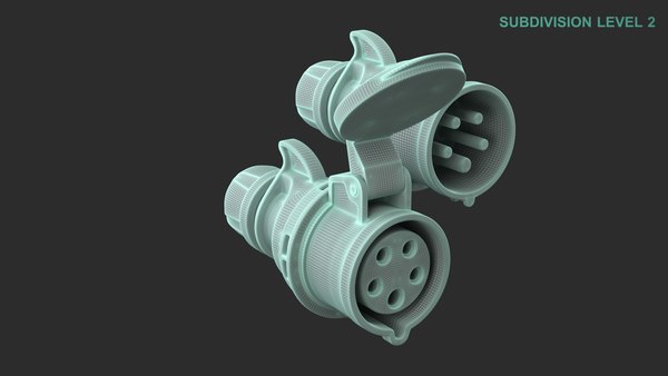 3D Three Phase Plug model - TurboSquid 1818076
