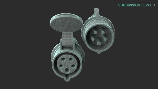 3D Three Phase Plug model - TurboSquid 1818076