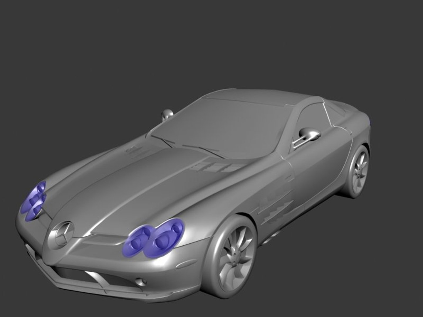3d Mercedes Benz Roadster Model