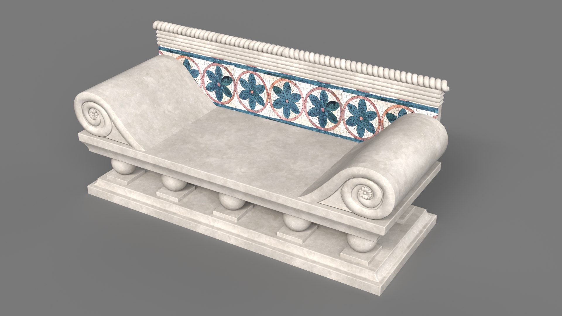 Stone Bench 3D Model - TurboSquid 2387959