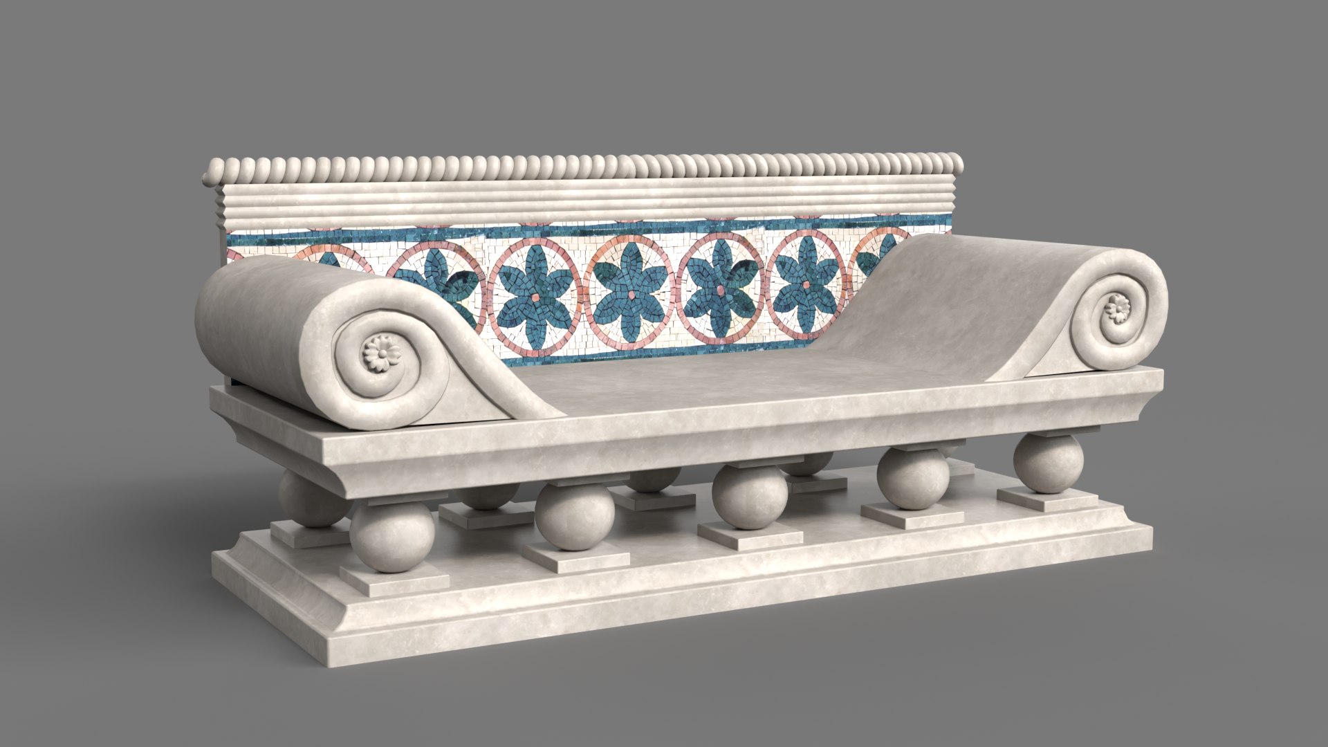 Stone Bench 3D Model - TurboSquid 2387959