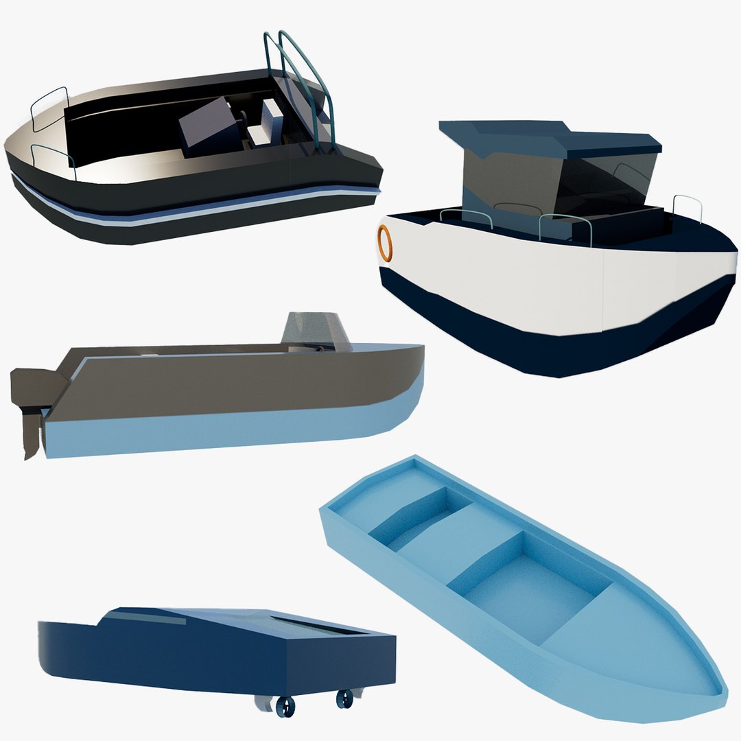 Pack 5 Boats 3D model - TurboSquid 2013715