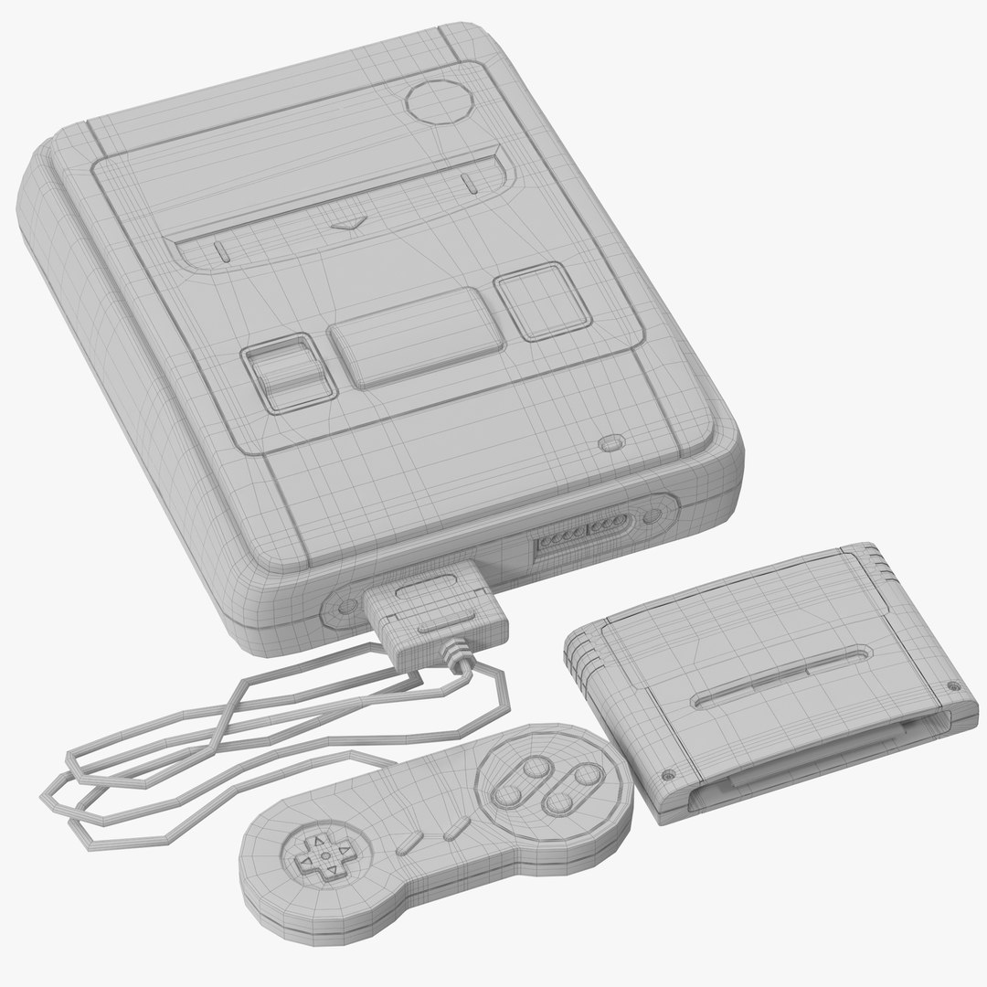 Super nintendo 3D model - TurboSquid 1594493