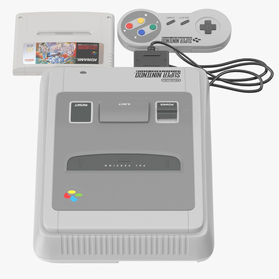 Super Nintendo 3D Model - TurboSquid 1594493