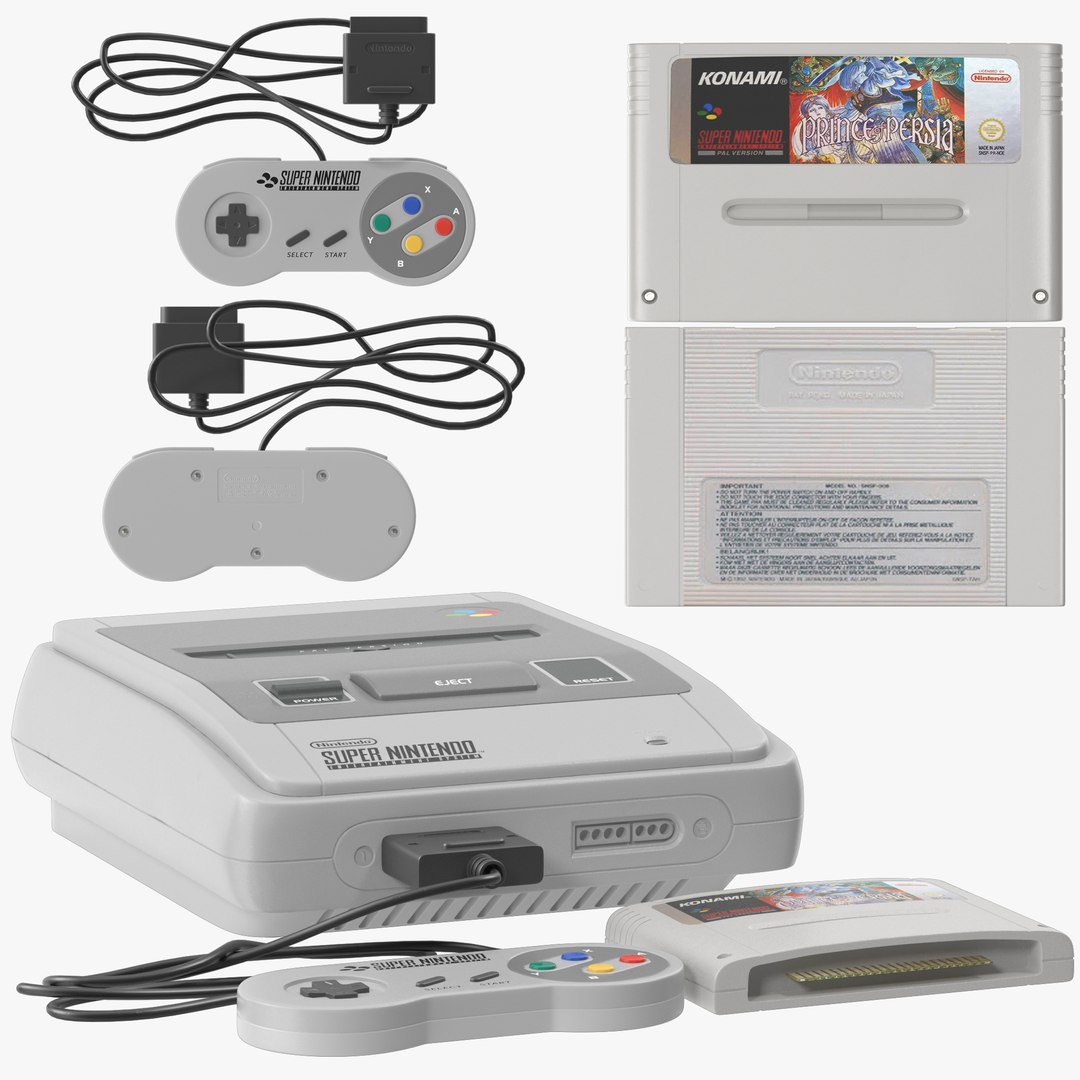 Super Nintendo 3D Model - TurboSquid 1594493
