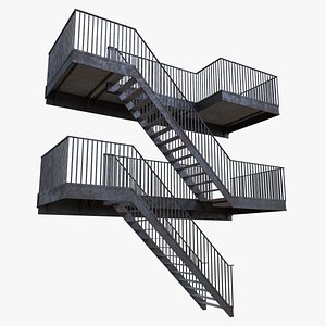 escape ready fireescape 3d model