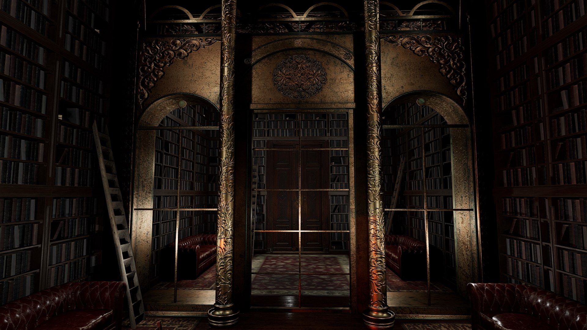 3D Gothic Victorian Library And Study Room - TurboSquid 2375261