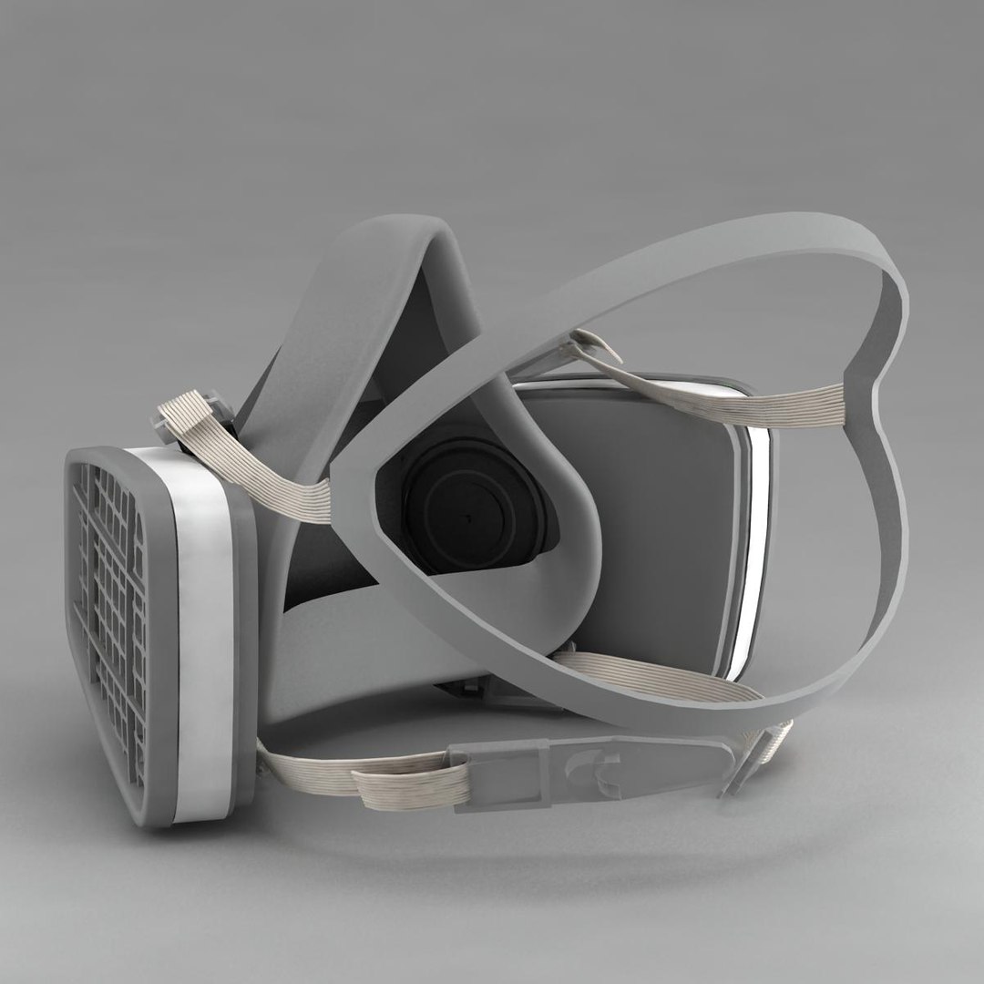 Half Gas Mask 3d Model