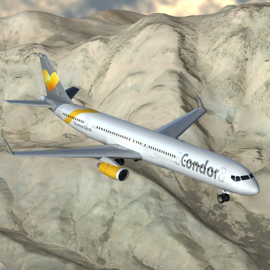3ds max boeing 757-300 condor 757