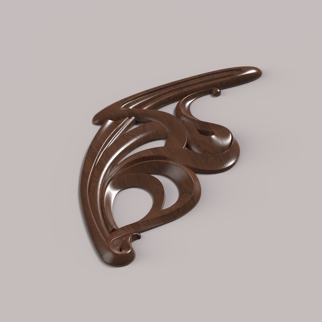 3D corner decor carving - TurboSquid 1206884