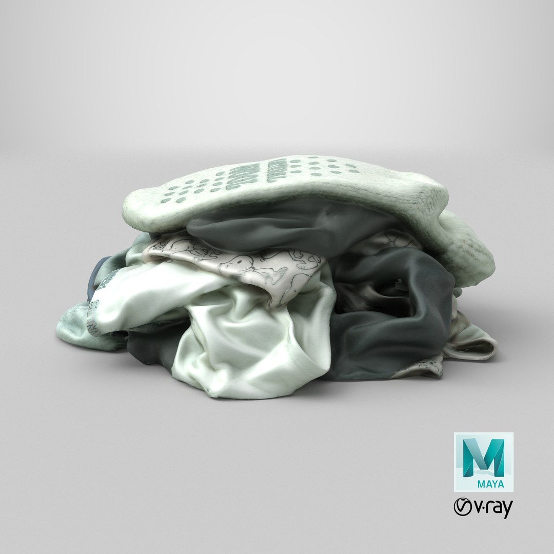 3D Clothes 322 Pile Socks Model - TurboSquid 2247825