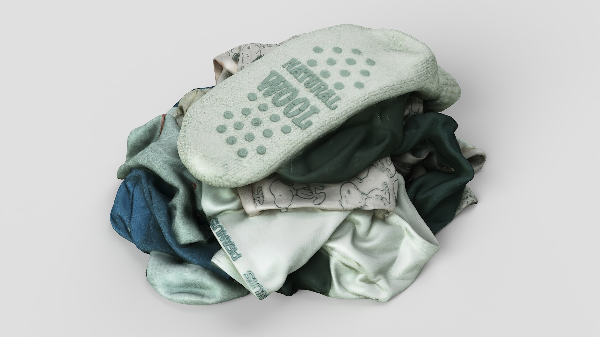 3D Clothes 322 Pile Socks Model - TurboSquid 2247825