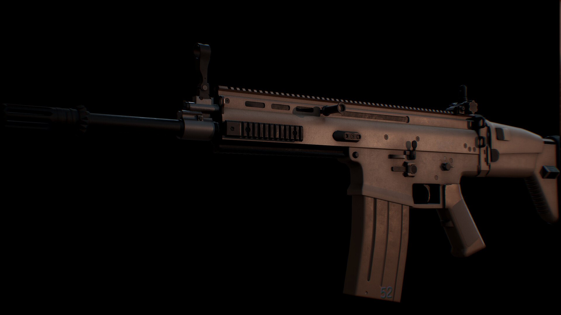 Scar-h Rifle Model - TurboSquid 1521183