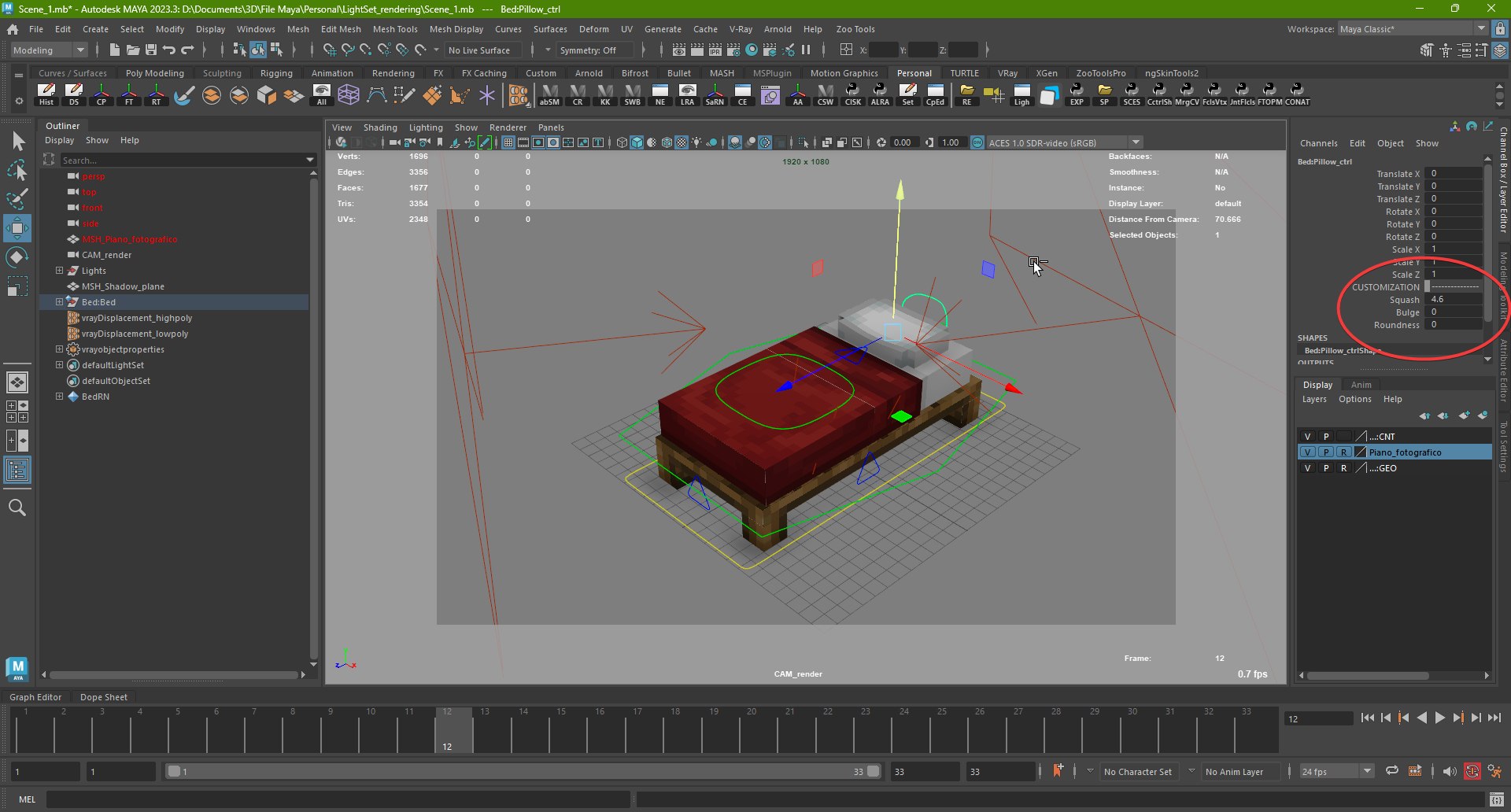 3D Model Minecraft Bed Rig - TurboSquid 2494698
