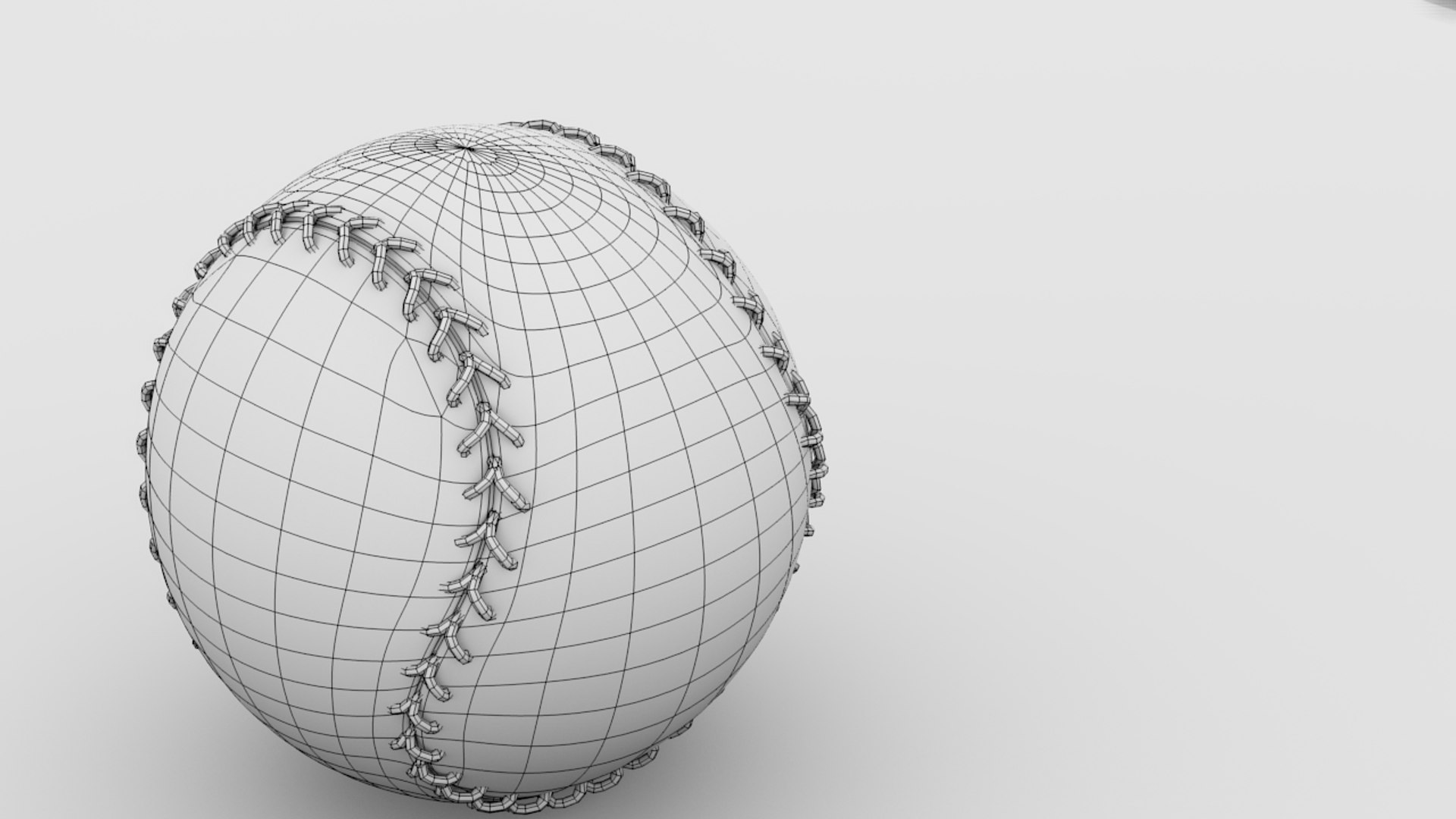 3d Model Baseball Ball
